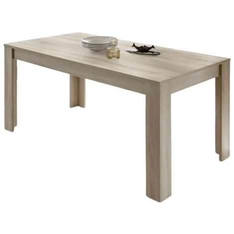 Tisch 137x90cm mit Holzbeinen, Kollektion SHOW, Farbe helles Eichenholz