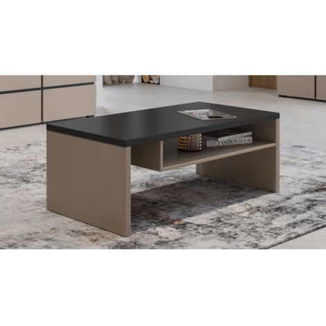 Couchtisch Beige Schwarz