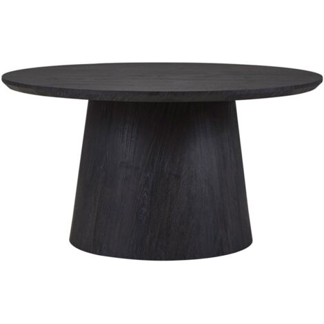 Runder Couchtisch BOKOR – Dunkelbraune Dekoration – Originelle Form ...