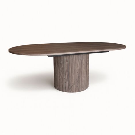 Table ovale extensible en bois, SIERRA