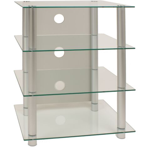Hifi Möbel Rack Alu Glas Phono Blados