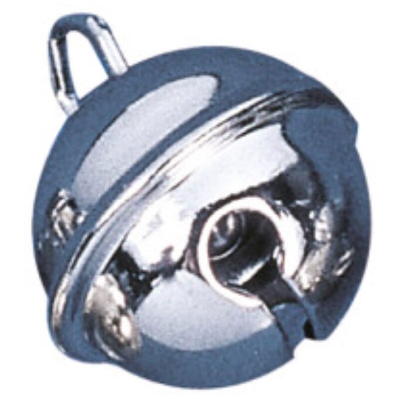 RAYHER - 10 CAMPANELLI SFERICI DECORATIVI IN METALLO CROMATO 19MM