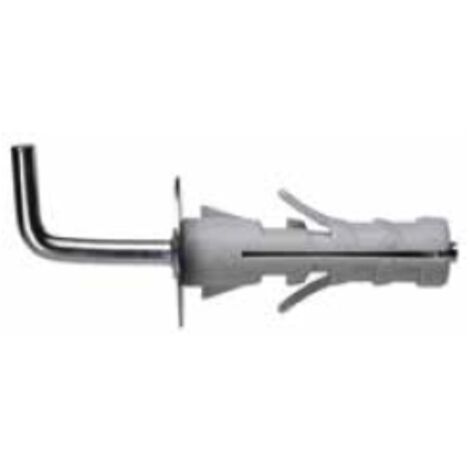 UNIFIX - 6 PEZZI - TASSELLO IN NYLON CONPITONERIA A GANCIO LUNGO 12MM