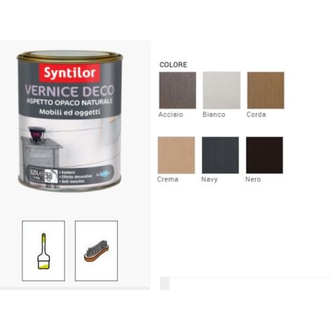 SYNTILOR - VERNICE DECORATIVA PER MOBILIED OGGETTI 0,5 LT CORDA