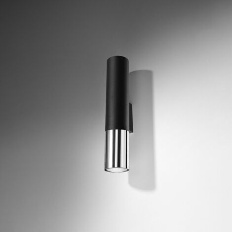 Applique Luminous noir/chrome