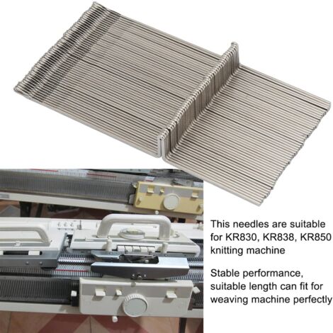 Juego de 50 agujas de acero para máquina de tejer, KR830, KR838 y KR850, accesorios ...