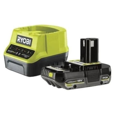 Ryobi RC18120-120 Akku-Kit RB1820C Ladegerät 18V ONE+ 1x2,0 Ah