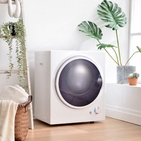 Sèche-linge Blanc,Mini Sèche,linge à évacuation,2.5 kg,Compact 850 W ...