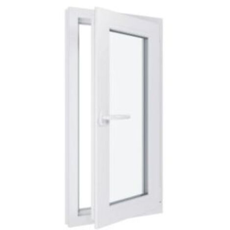 Finestra in PVC - Triplo vetro - Bianco - 500 mmx1000 mm cm