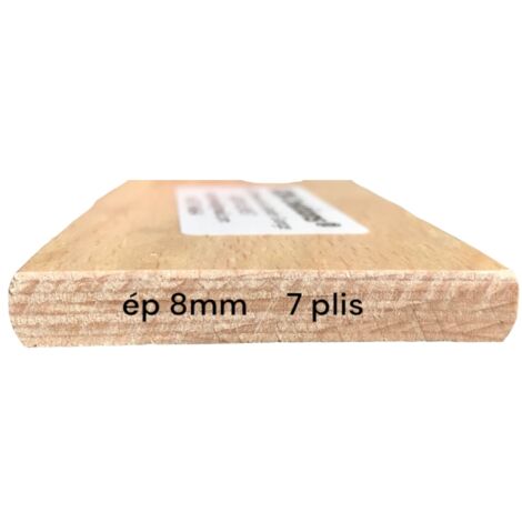 Latte de lit 53mm de large en bois 7 plis haute resistance lot de 6 ...