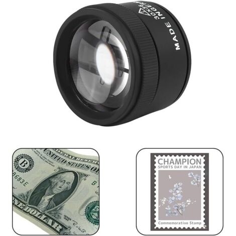 Sollbry Lupa de joyería 30X, lupa profesional para monedas, lente ...