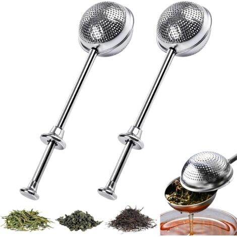 Sollbry 2 infusores de té en forma de bola, de acero inoxidable, con ...