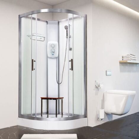 Vidalux Pure E 900 x 900 Electric Shower Cabin Triton Standard 9.5KW
