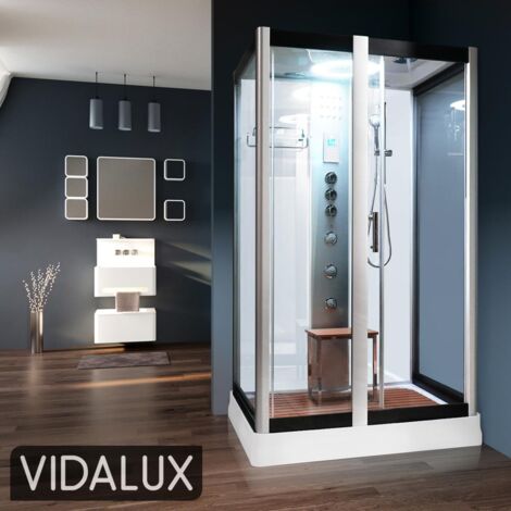Vidalux Alto Hydro Shower 1200 x 900 White Glass