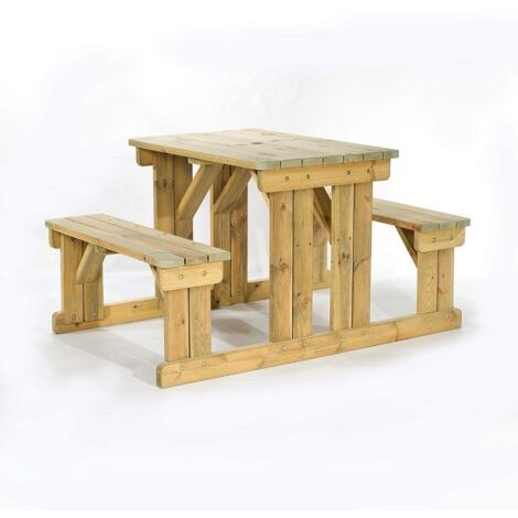 Guernsey 4 Seat Walk-In Wooden Garden Bench - Neutral Green - FSC Mix ...
