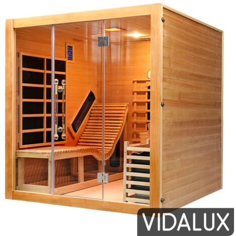 Vidalux 2 - 3 Person 'Relax' Hybrid Bench Sauna With Traditional & FAR ...
