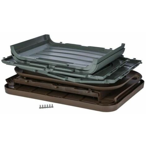 Stallo Kerbl Grigio 100 % Riciclato