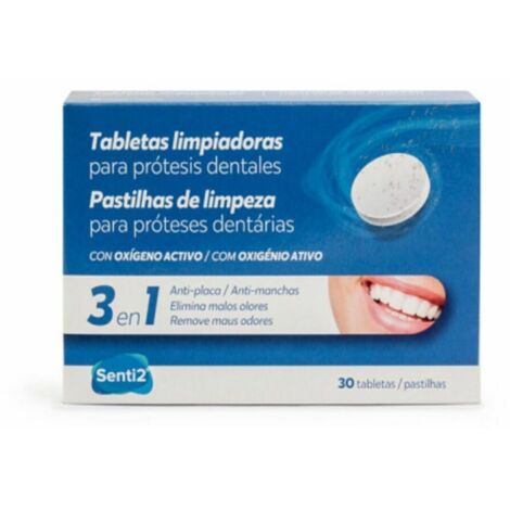 Pasticche Detergenti per Dentiere Senti2 SAN 027 30 Unità