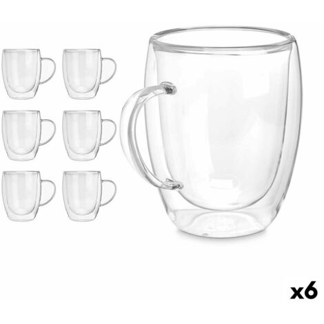 Black Friday OFFER - Tazza Mug Vivalto Trasparente 340 ml (6 Unità)