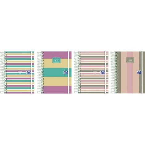 Agenda Oxford COLOR BLOCK 1/8 12 x 18 cm 2025-2026 (8 Unità)