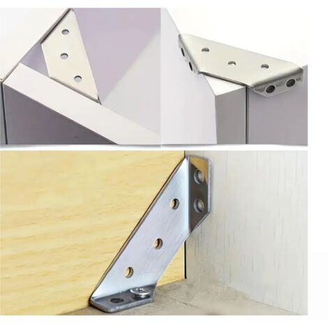 Plaque d'Angle Pour Meubles - Kit de 4 pièces