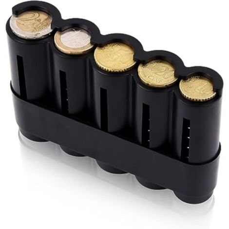 Compact Coin Box with 5 Pieces, Coin Sorter, Wallet, Coin Storage ...