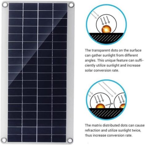 Solar Panels 300W 12V Flexible Monocrystalline Silicon System Kit ...