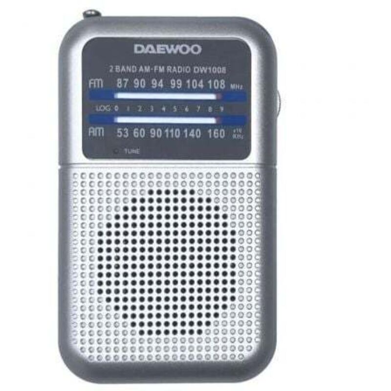 Radio Portátil Daewoo DW1008/ Plata