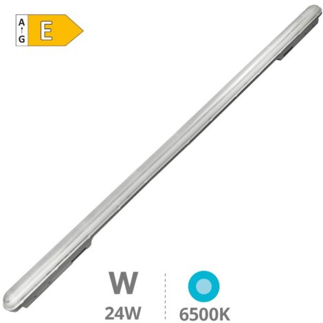 Regleta LED sencilla 1450mm exterior 24W IP65 6500K