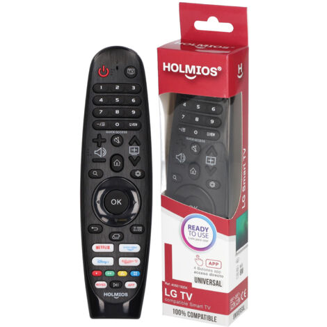 HOLMIOS Mando universal para LG Smart TV (2xLR03/AAA no incluidas ...