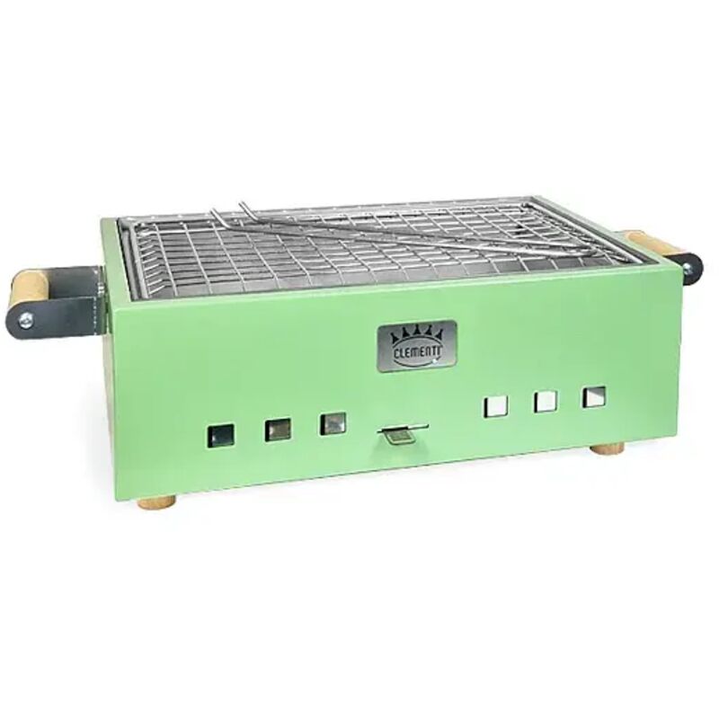 Barbecue Portable à Charbon Tokyo Grille Inox et Design Compact - Vert