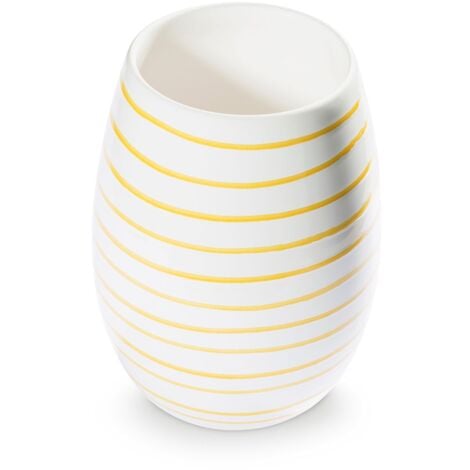 Gmundner Keramik giallo fiammato, vaso (H 21 cm)