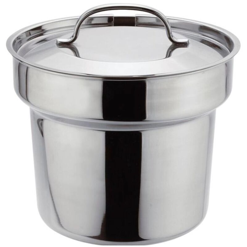 Olla sopera APS de acero inoxidable 18/10, con tapa, capacidad 4,20 litros