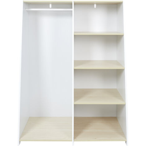 Garde-robe enfant 120cm – Largeur 80cm – Bois MDF – Design moderne et ...