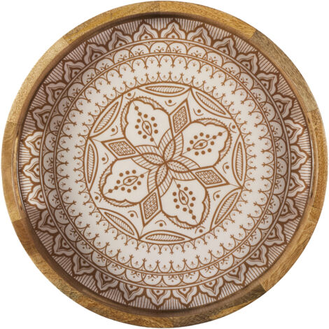 Plateau Rond Manguier Dune Terracotta D35