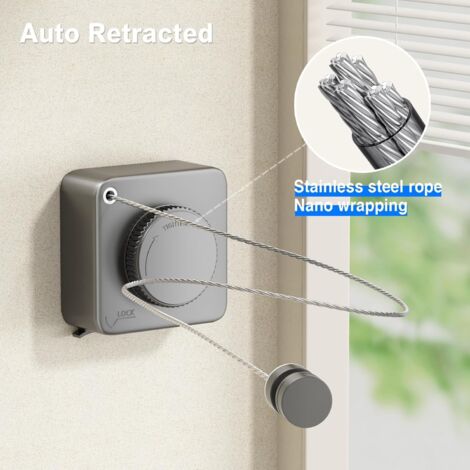 Fil A Linge Retractable Exterieur