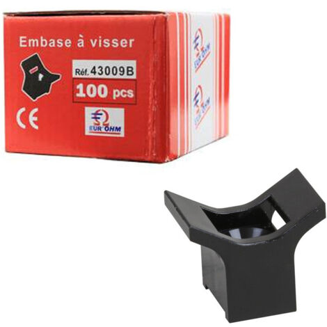 Lot de 100 embases à vis (43009)