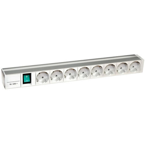 Actassi rail 1U 8prises + interrup 19P NF (NSYAPU19F8S)