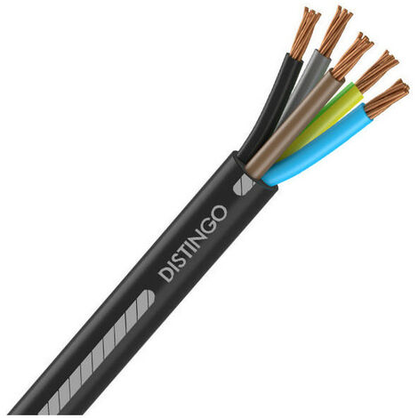 Câble électrique R2V 5G16 – Section 16 mm² – Gaine résistante pour ...