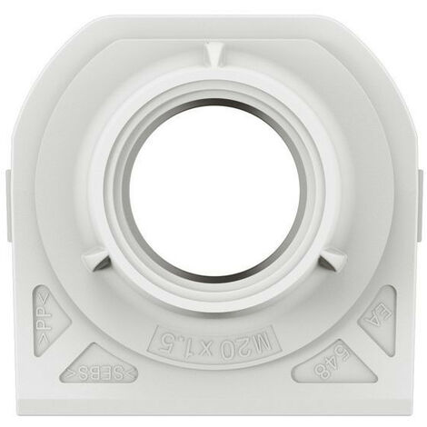 Embout presse-étoupe Plexo 1 entrée ISO20 blanc (069662L)