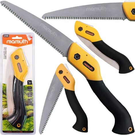 Scie de jardin Z18 MAMUTH pliable Scie à main lame 17cm Scie à arbre Scie à bois