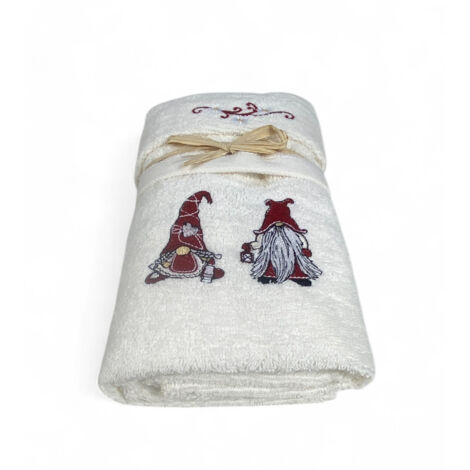 SET Serviettes TYROL TYROLIEN ELFI ELFO Pure Cotton Cream