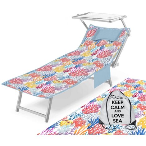 SERVIETTE DE PLAGE LIT EN PELUCHE Coraux multicolores En microfibre ...