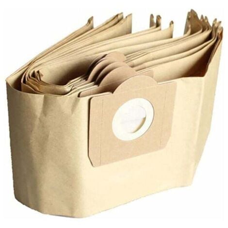 Bolsas para aspiradora Karcher WD3, paquete de 5 bolsas rectas para Karcher WD3, WD 3 Premium ...