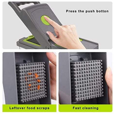 15 en 1 Coupe legumes Multifonctions, Mandolines de Cuisine avec 8 ...