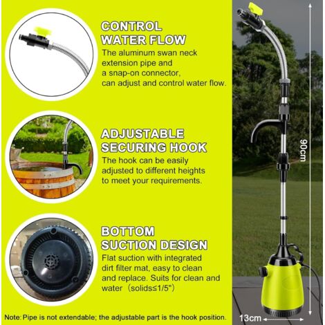 Pompe submersible sans fil pour réservoir d'eau sale Makita 20 V, 300 W ...