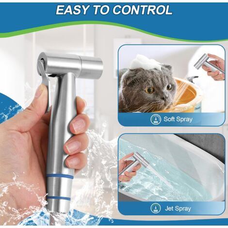 Handheld Bidet Sprayer for Toilet Kit,Stainless Steel Spray Attachment ...