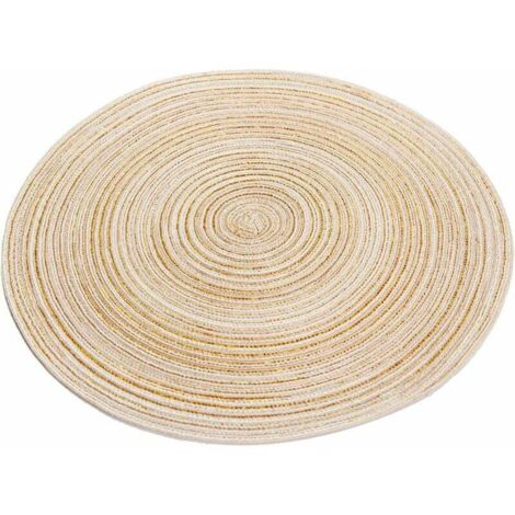 Sets de Table, Lot de 6 Set de Table PP Tressé Lavable Résistantes à la ...