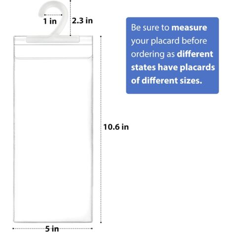 Handicap Placard Holder, Ultra Transparent Disabled Parking Permit ...