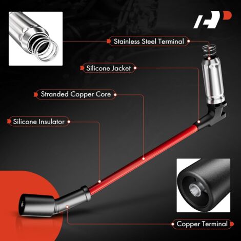 8 - Piece High Temperature Spark Plug Wire Set, Designed for Optimal ...